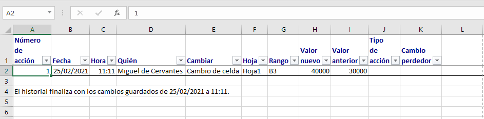 Control de cambios en Excel: cómo aceptar y rechazar - IONOS